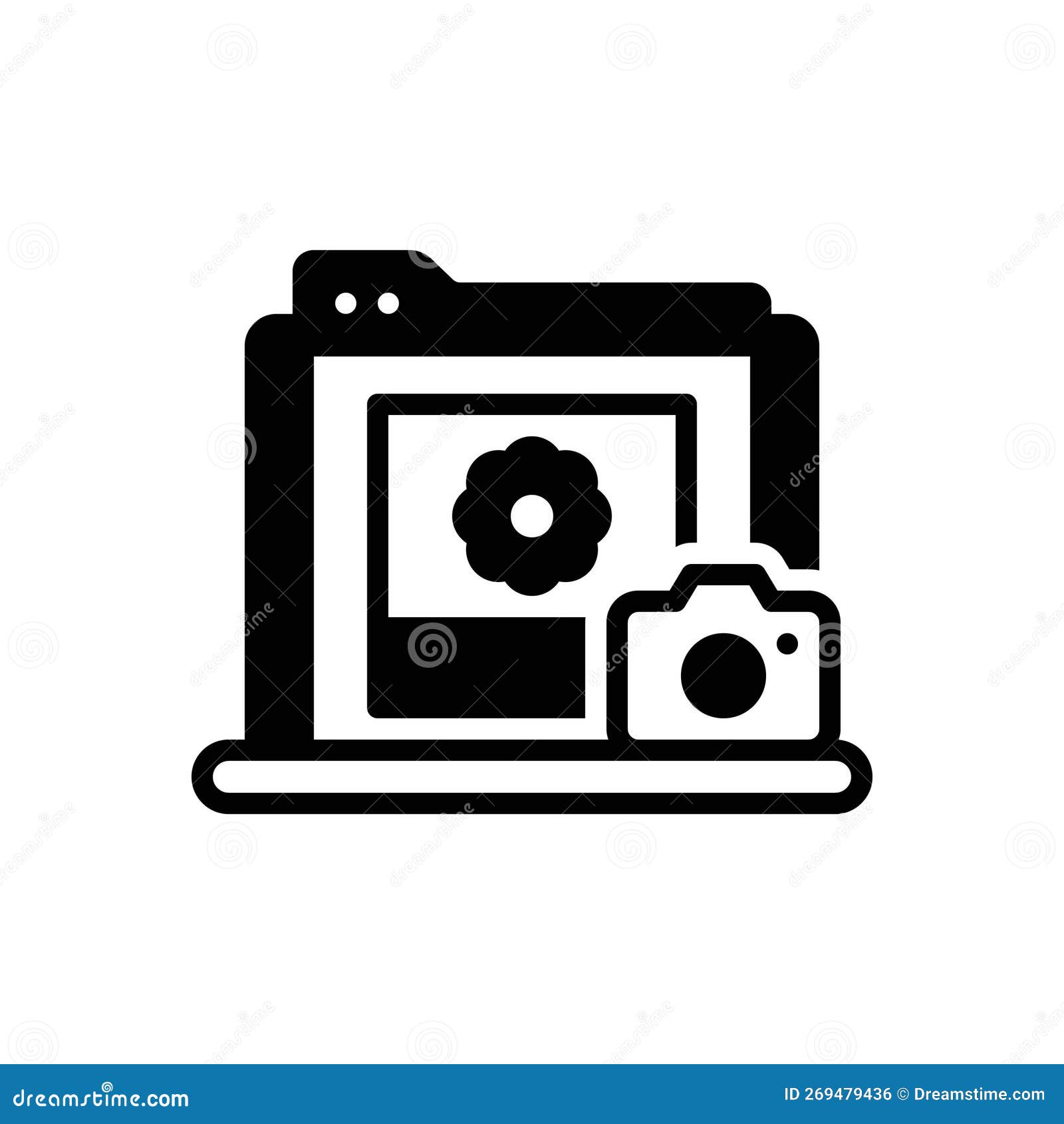 Black Solid Icon for Webshots, Image and Shot Stock Vector ...