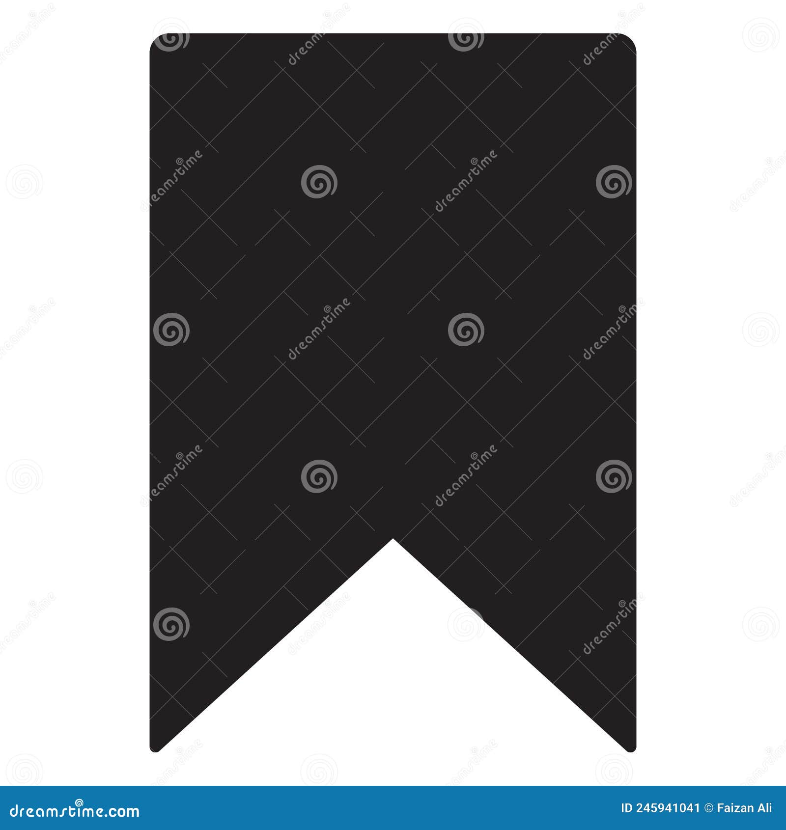 Black Solid Vector Bookmark Icon Stock Illustration - Illustration of ...
