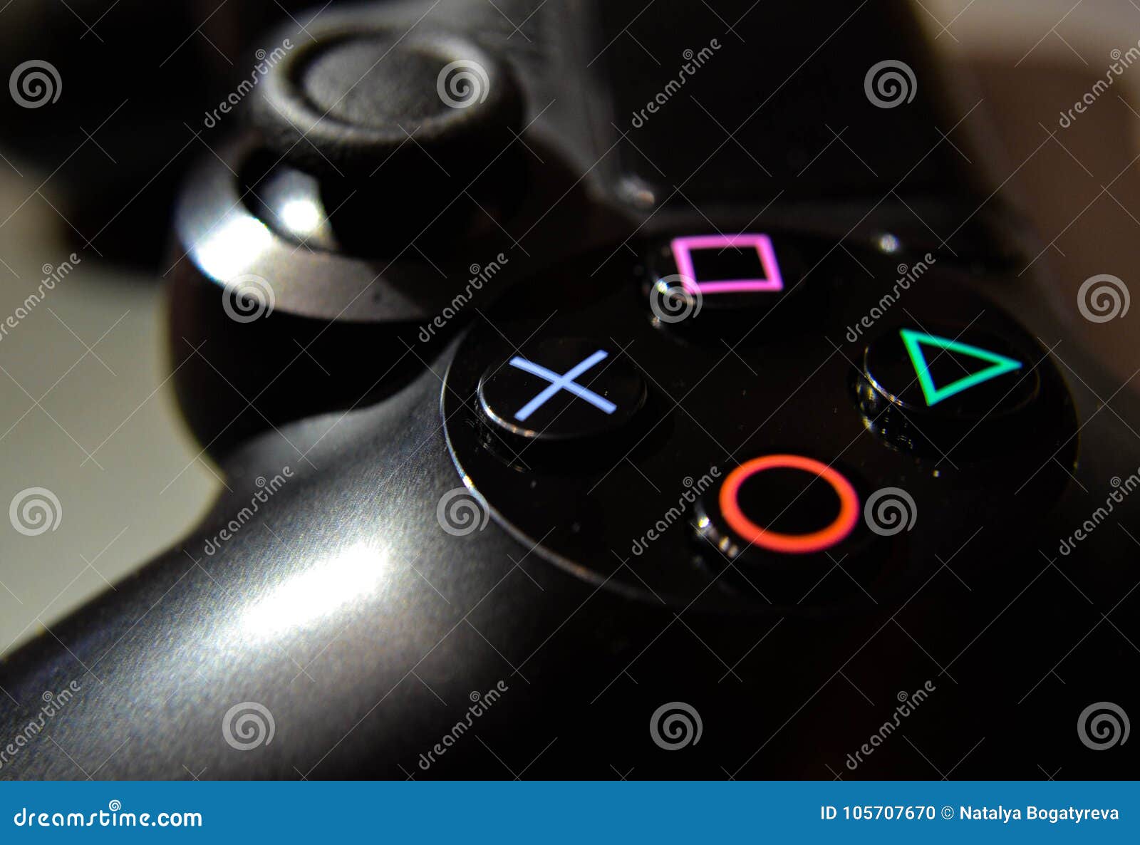 Black gamepad editorial image. Image of wireless, joystick - 105707670