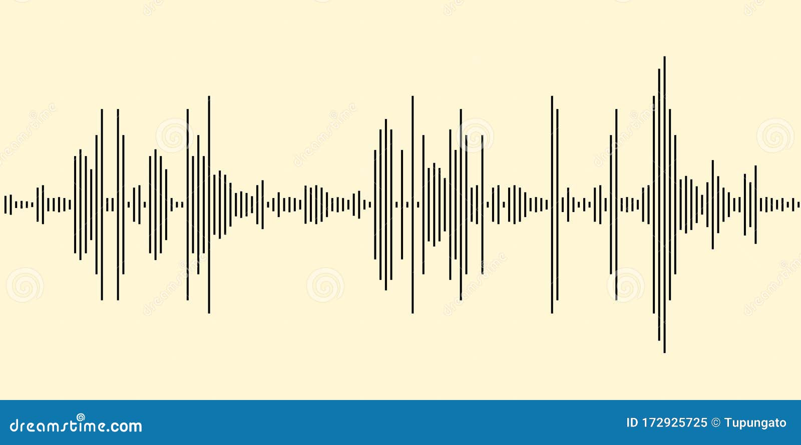 Black sound wave graph stock illustration. Illustration of abstract ...