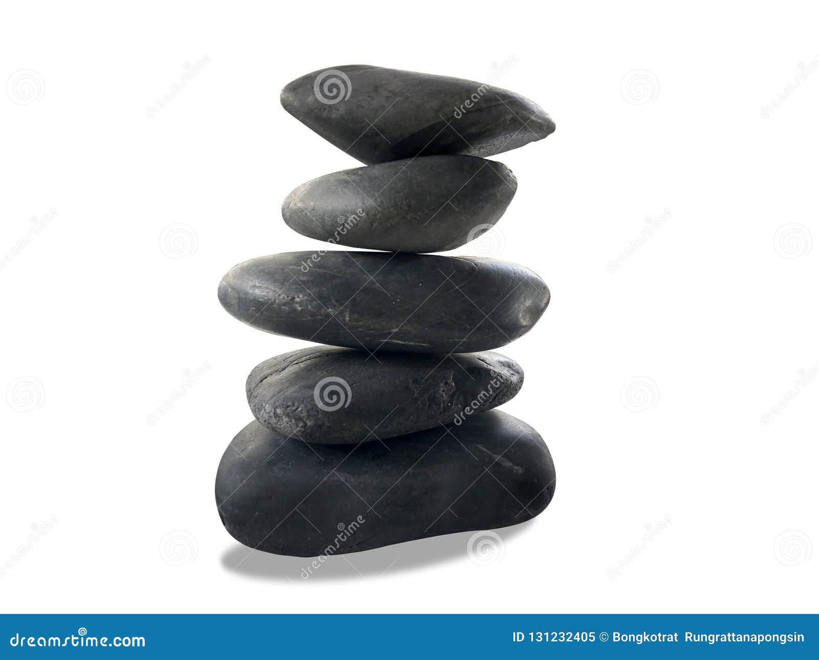 Black Spa Stone on White Ground Stock Image - Image of pebble, calm ...