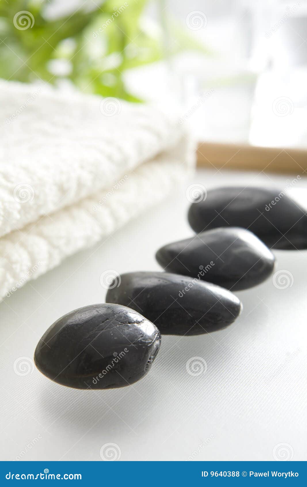Black spa stones stock photo. Image of plant, grey, pattern - 9640388