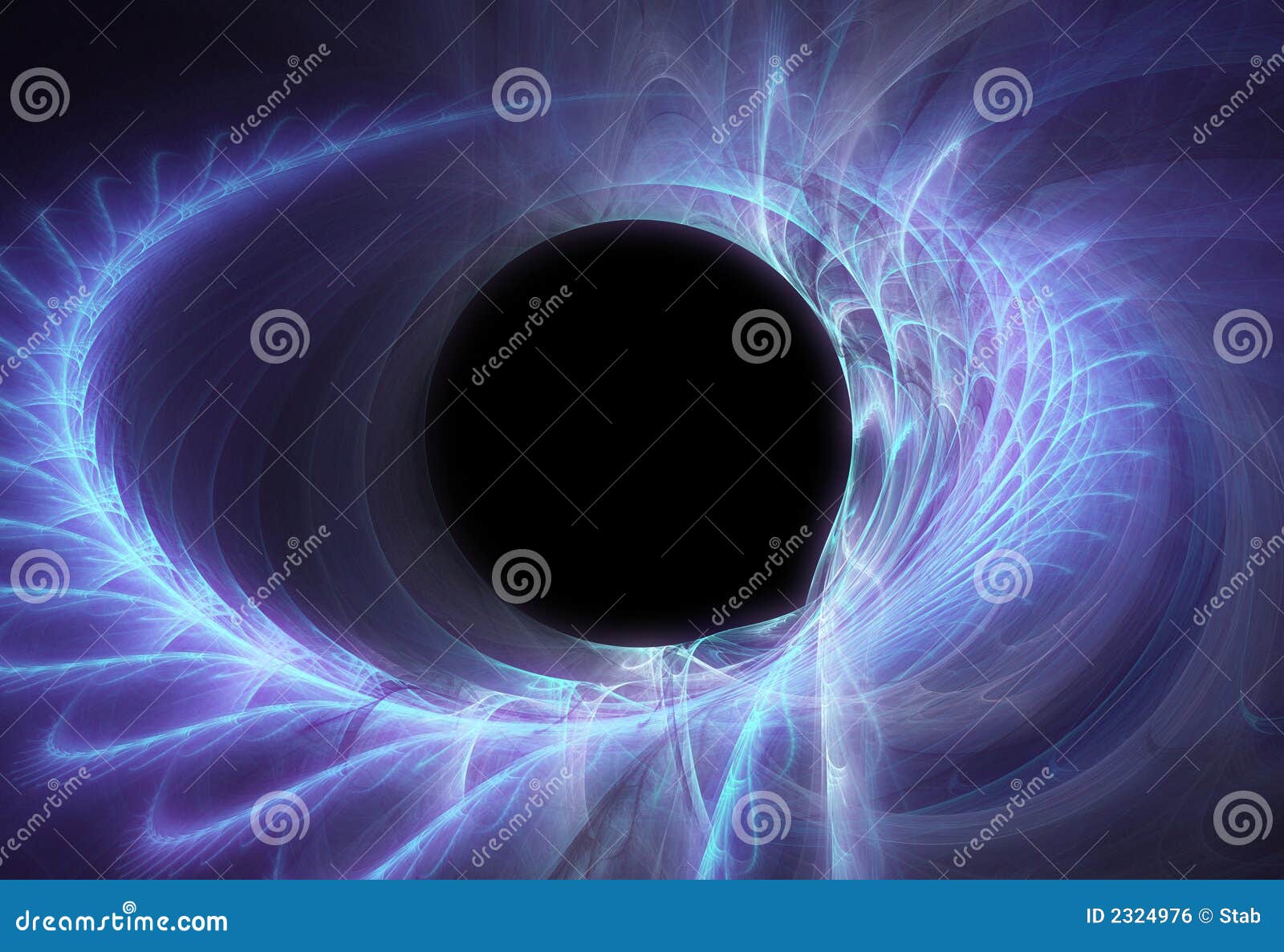 Black space hole stock illustration. Illustration of effects - 2324976