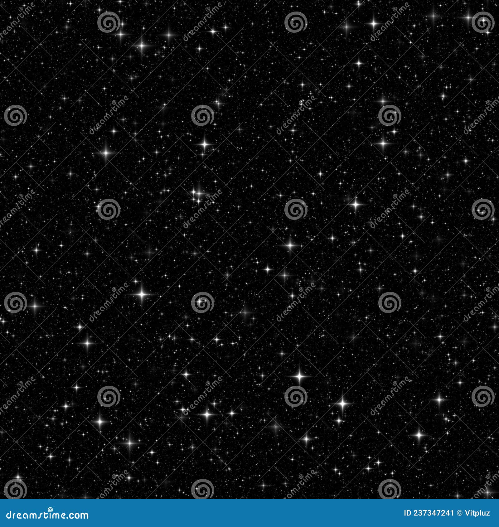 Black Space with Many Stars. Seamless Texture, Background Stock ...