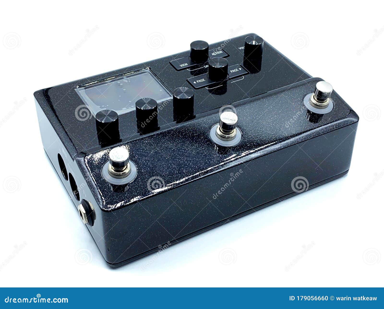 Black Sparkle Modern Multi Effect Processor. Stock Photo - Image of ...