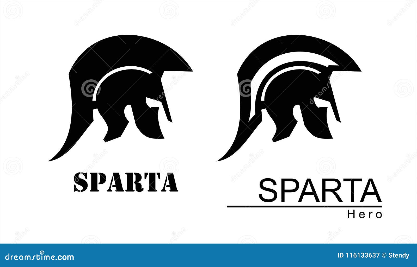 Black And White Trojan Head Logo