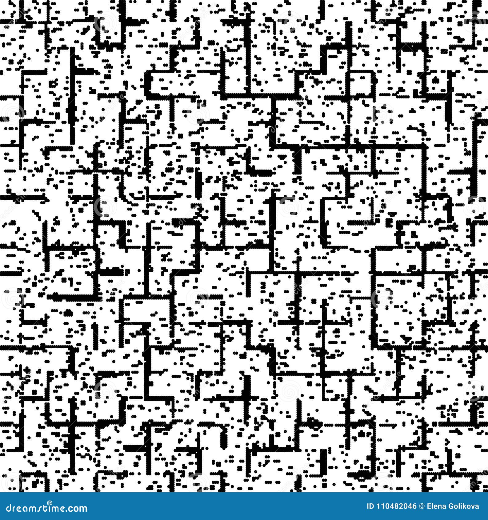 Black Speckled Grunge Geometric Pattern Stock Vector - Illustration of ...