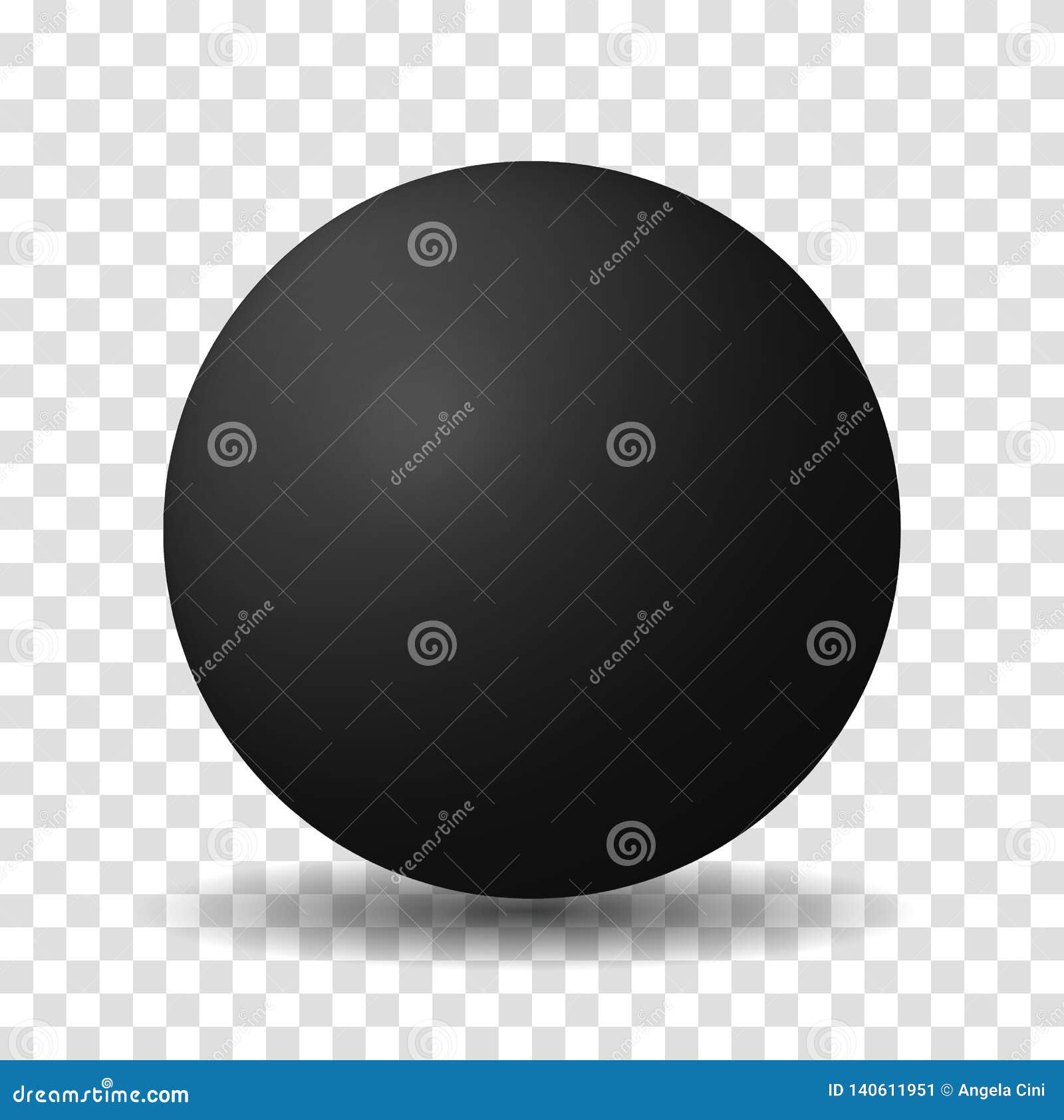 Black Sphere Ball stock vector. Illustration of vector - 140611951