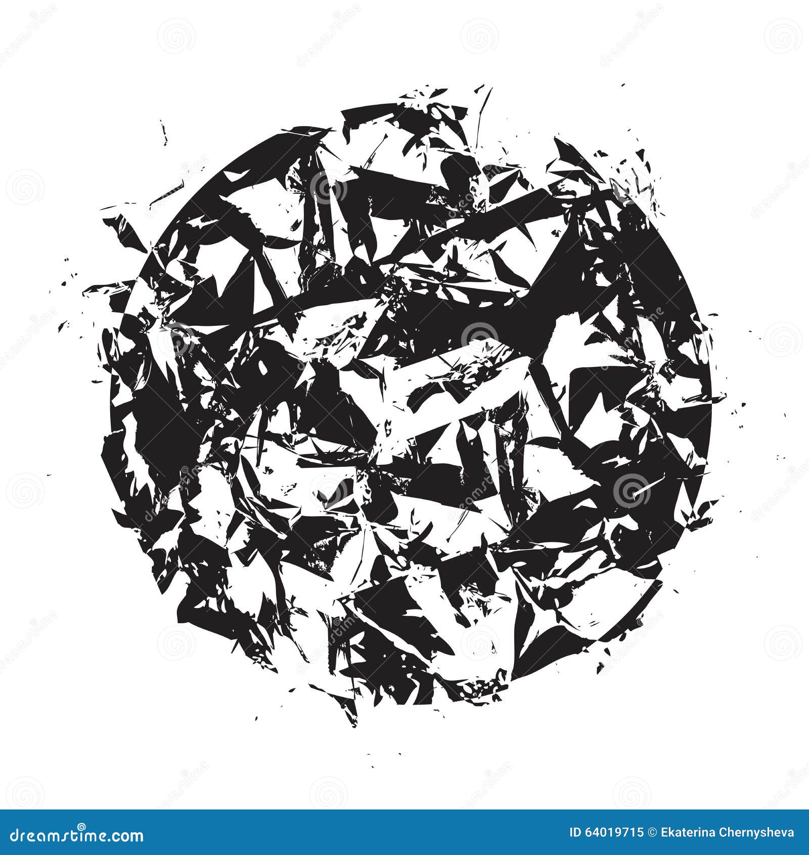 Black Sphere. Vector Abstract Illustration Stock Vector - Illustration ...