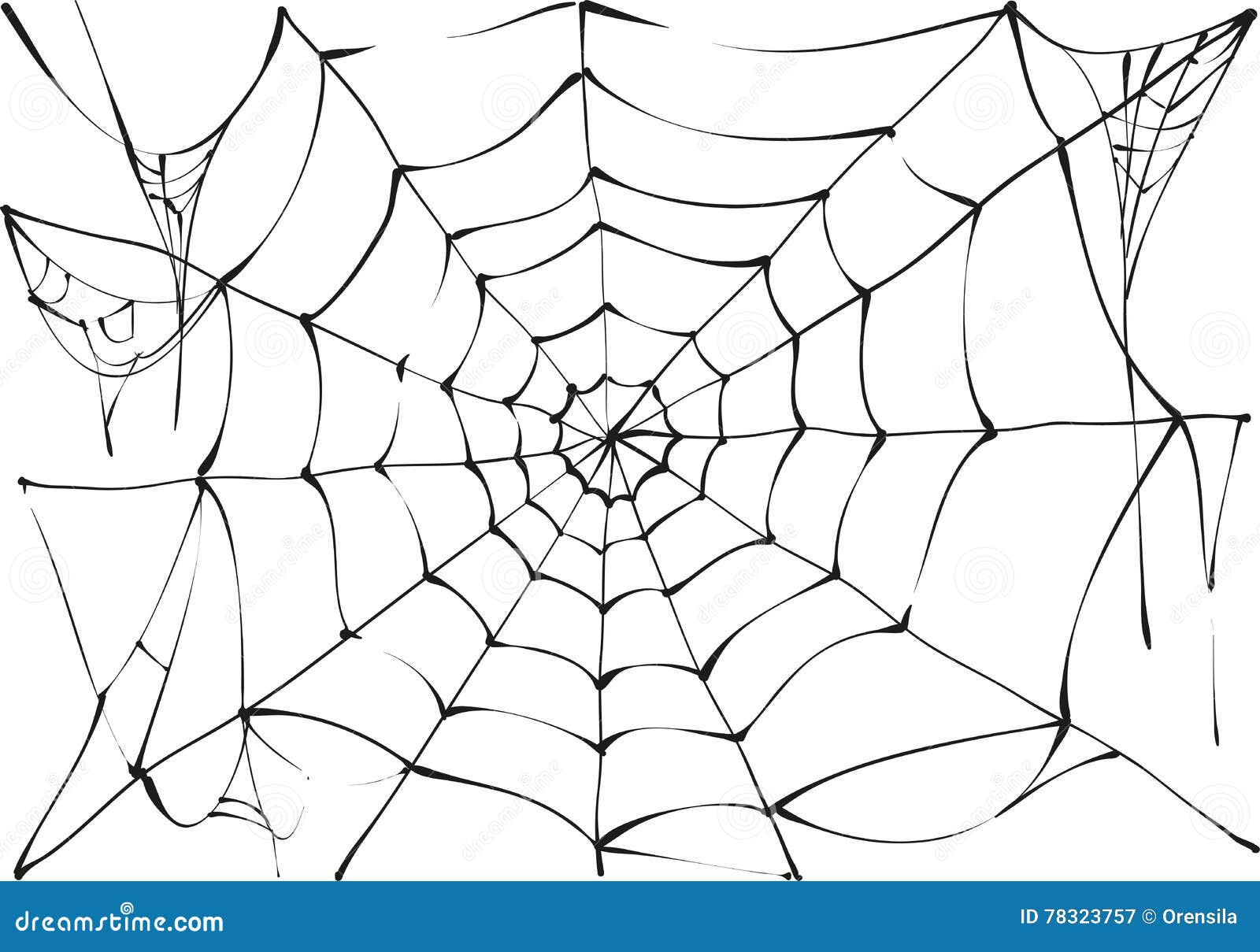 Spider Web Clip Art Black And White