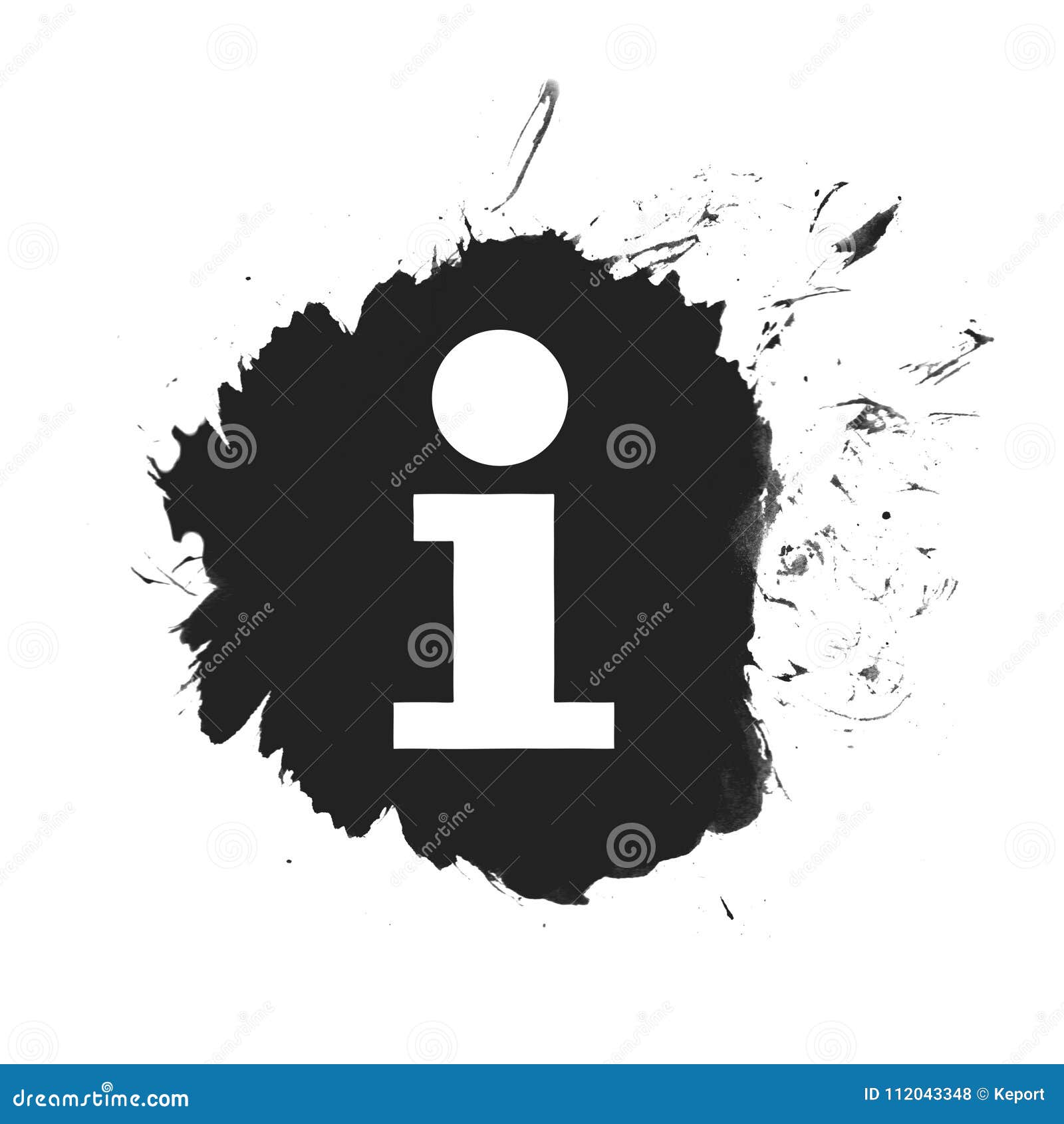 Black Splash Button: Info stock illustration. Illustration of drawing ...