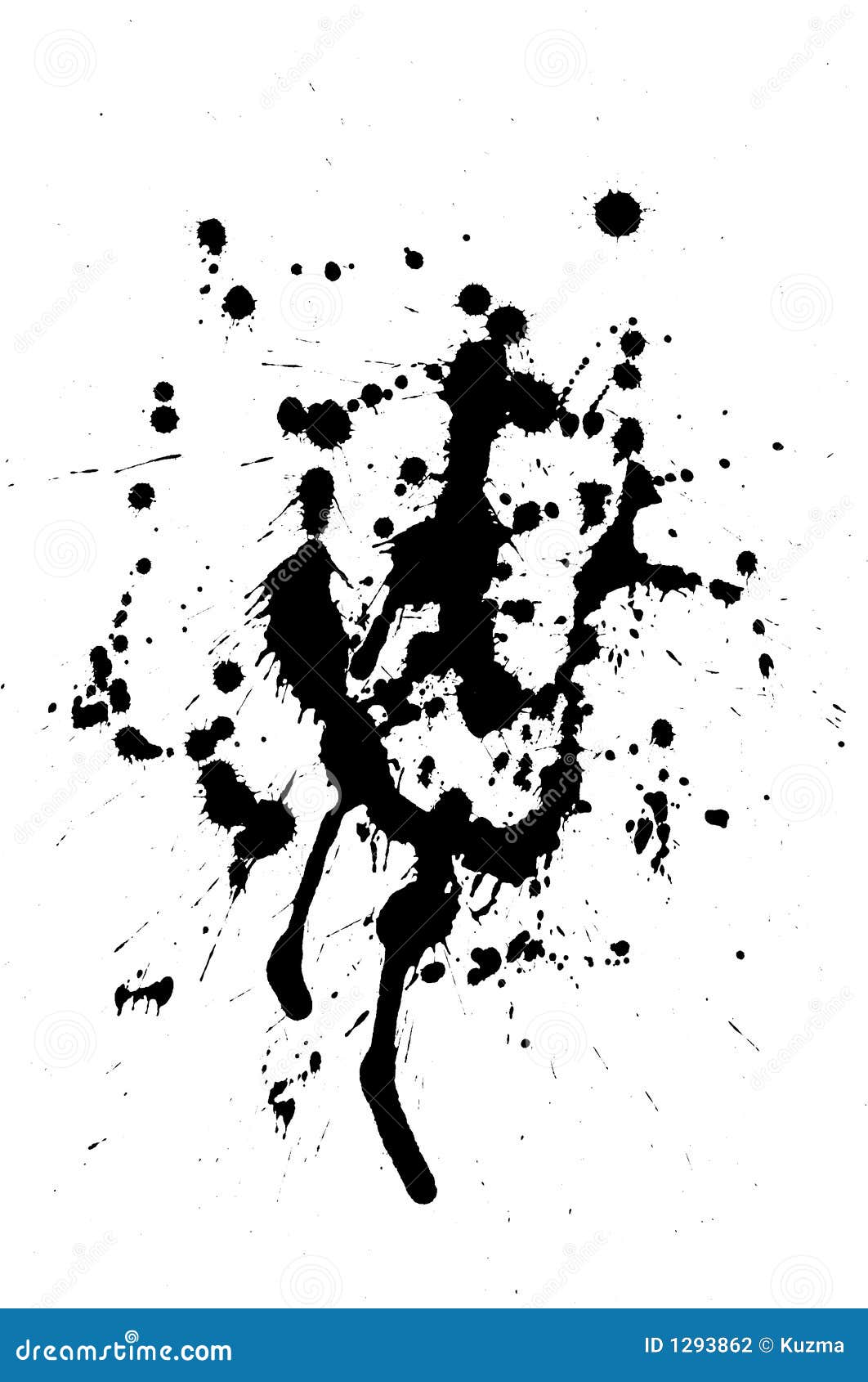 Black splashes stock illustration. Illustration of graphic - 1293862