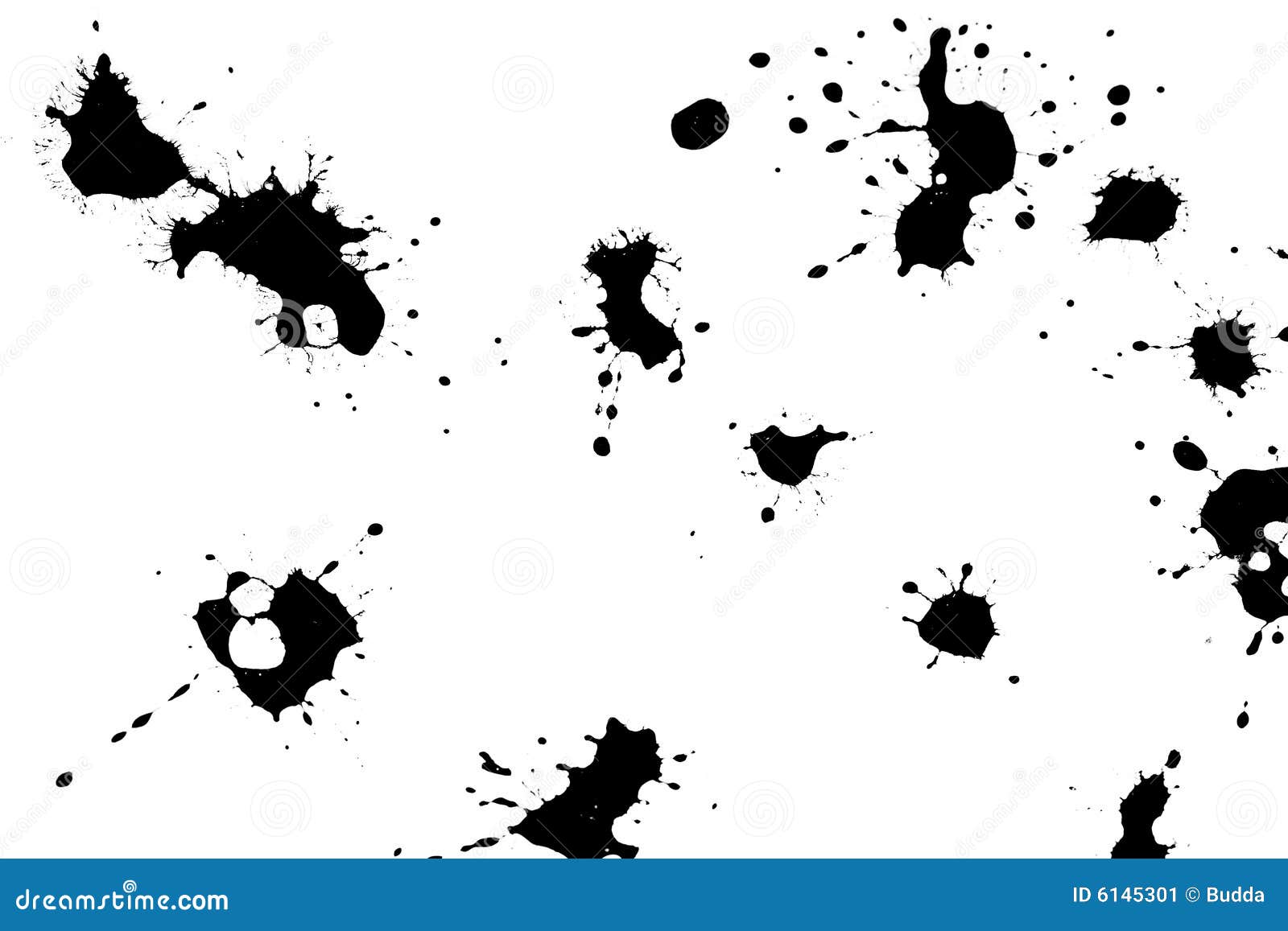 Black splatters stock illustration. Illustration of decorations - 6145301