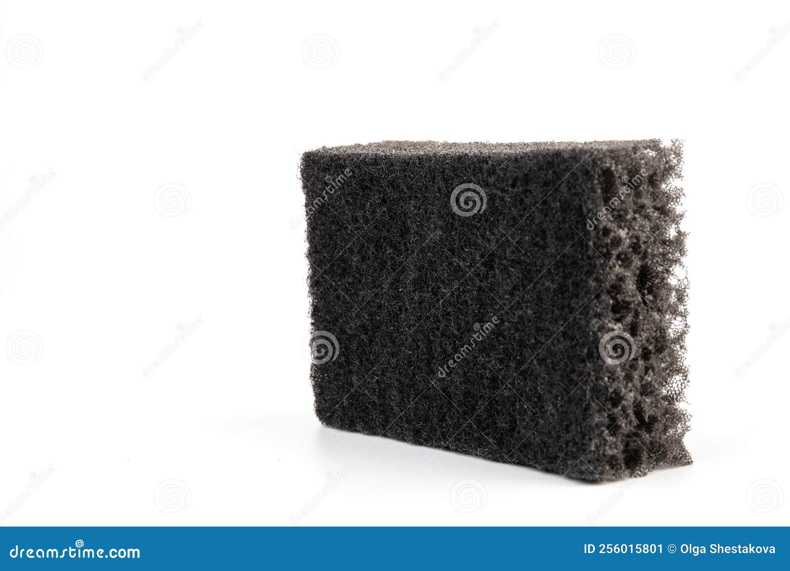 Black Sponge Used for Washing Dishes. Has Two Surfaces Which are Rough ...