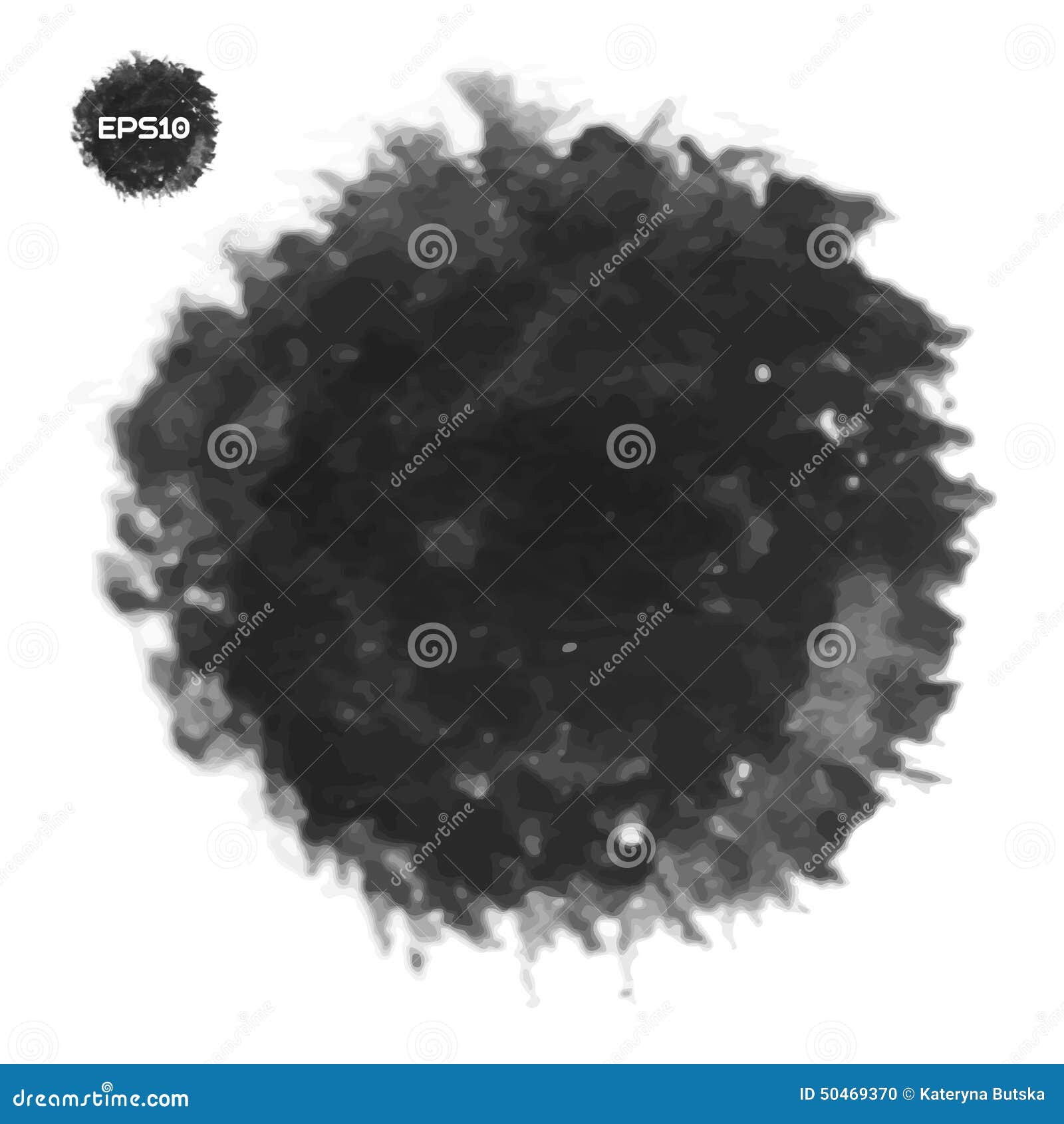 Black Spot. Abstract Stylish Watercolor Background Stock Vector ...