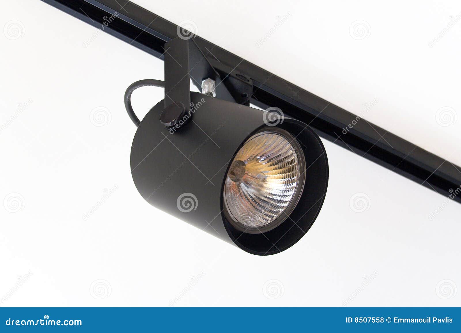 Black spot light stock photo. Image of single, brightly - 8507558