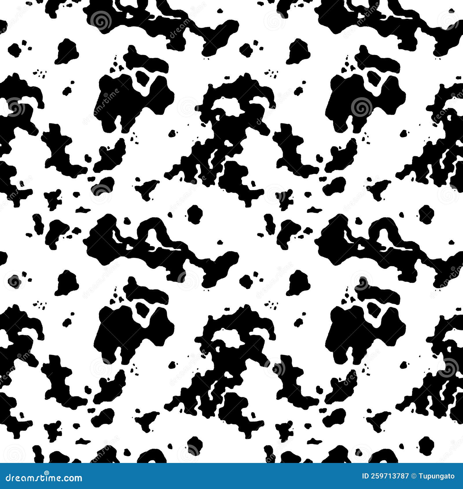 Black spots cow texture stock vector. Illustration of farm - 259713787