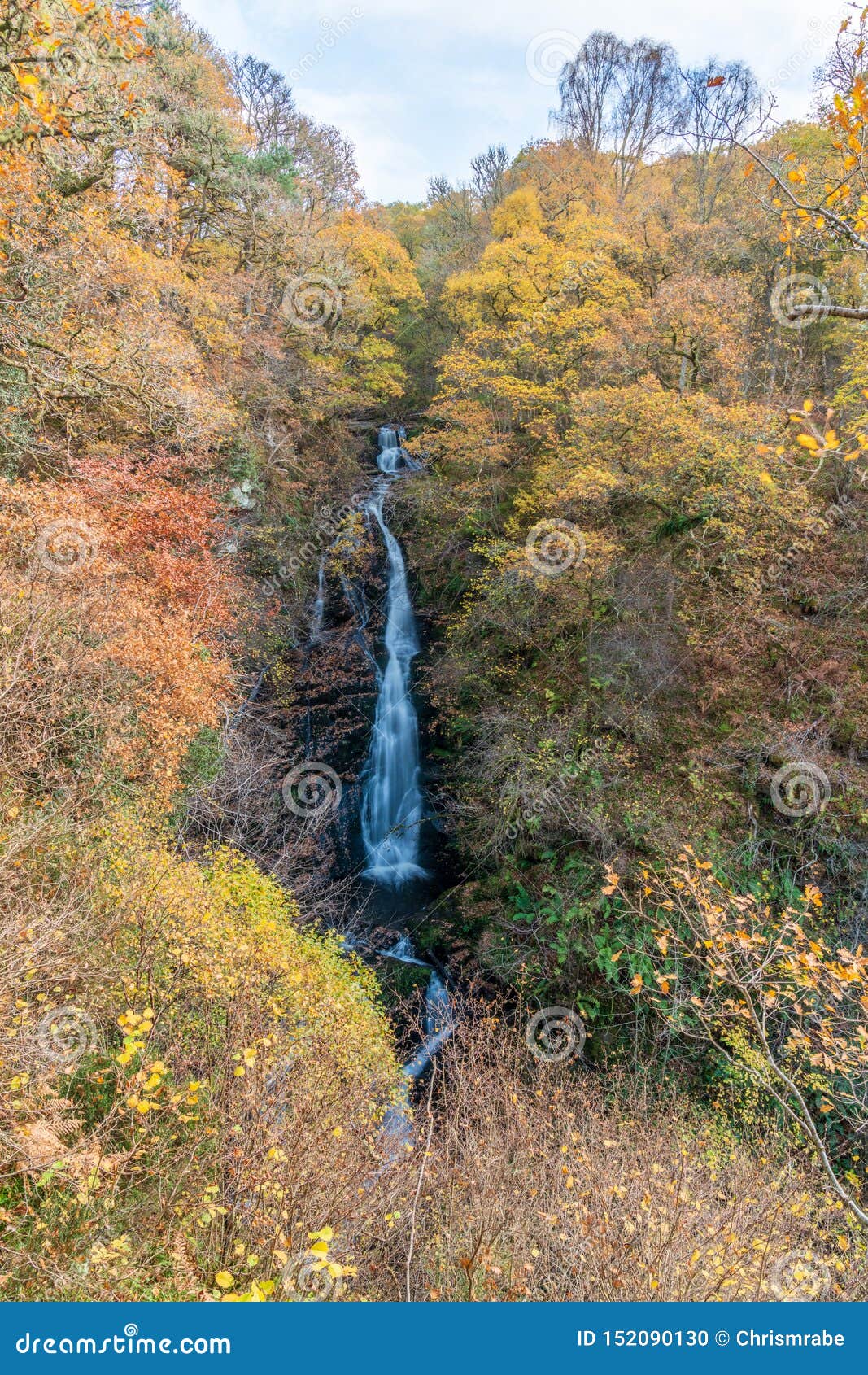 Black Spout Waterfall Outside of Pitlochry Stock Photo - Image of ...