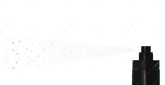 A black spray can spraying stock image. Image of pressure - 136061255