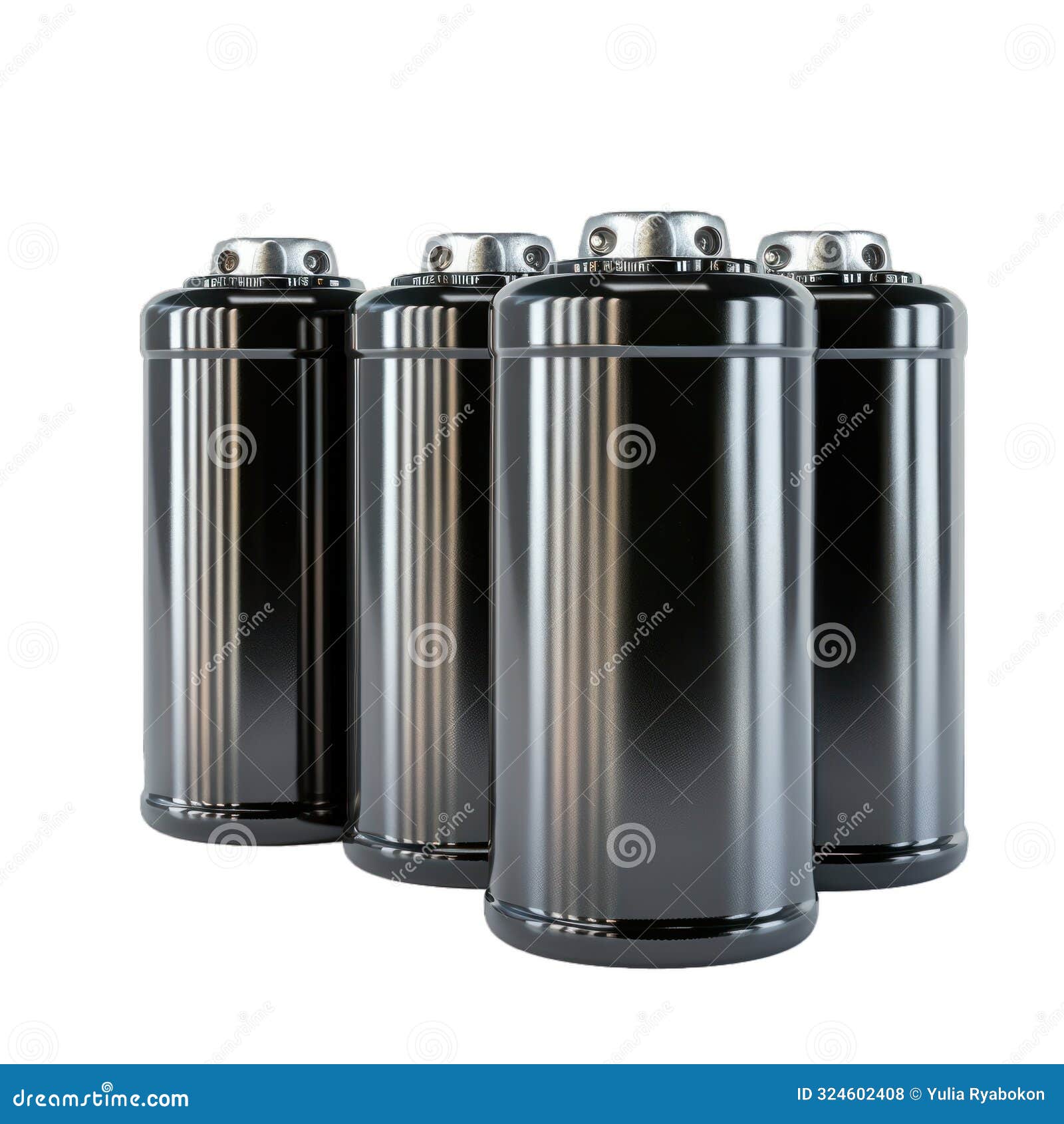 Black Spray Paint Cans on Transparent Background Stock Photo - Image of ...