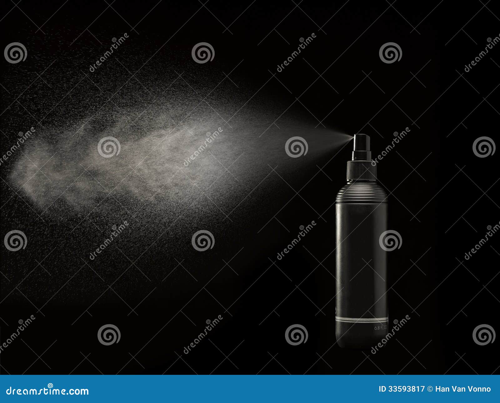 Black spraycan spraying stock image. Image of hairspray - 33593817