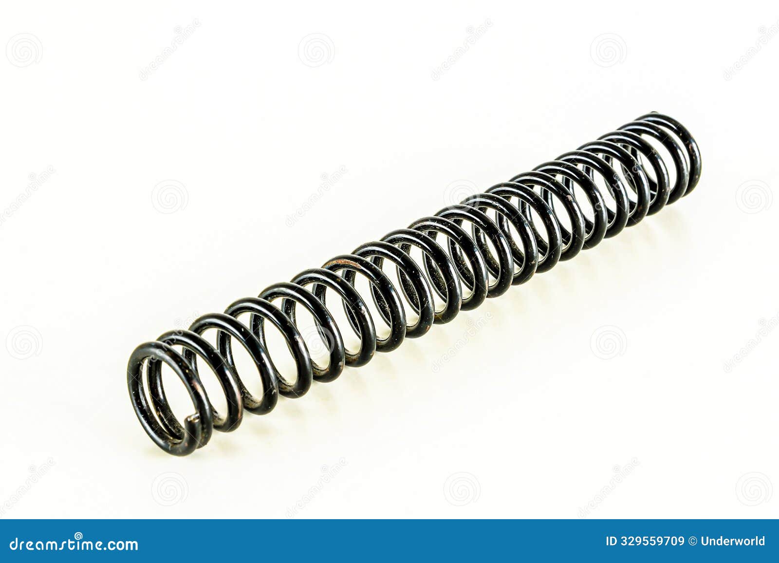 A Black Spring is Shown on a White Background Stock Image - Image of ...