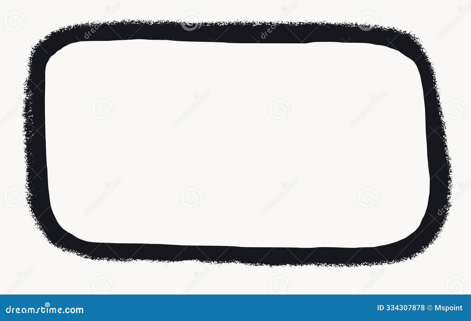 Black Square Frame with Grunge Torn Edges and Soft Rounded Corners ...