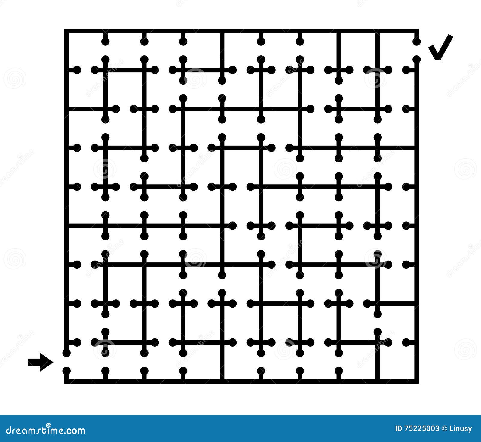 Square Maze. Game For Kids. Turkey Bird. Quadrate Labyrinth. Education ...