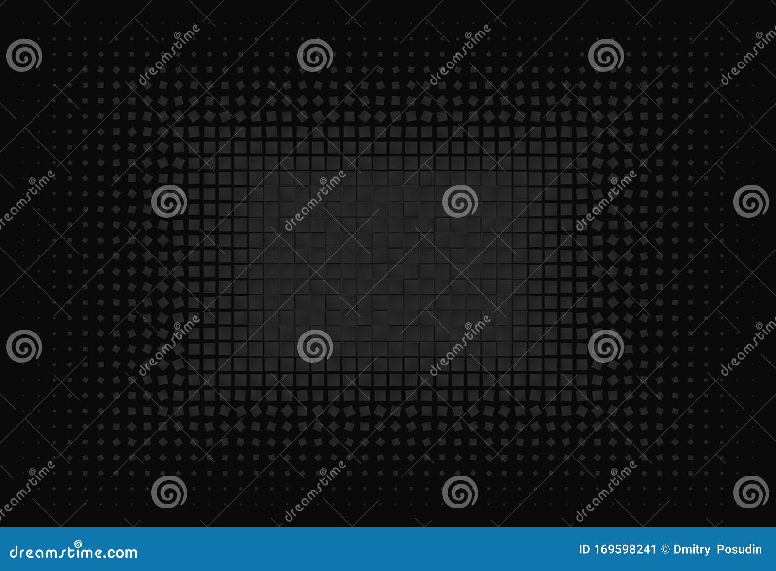 Black Square Pattern on Black Background Stock Illustration ...