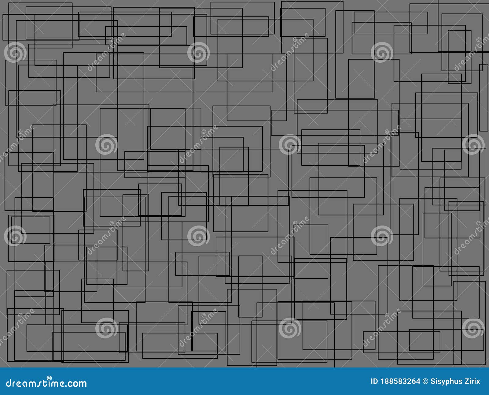 Black Square Pattern on Grey Color Stock Illustration - Illustration of ...