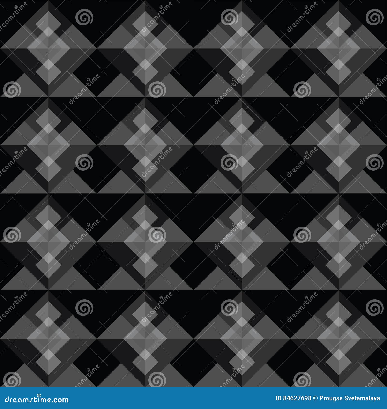 Black Square Seamless Pattern Background Stock Vector - Illustration of ...