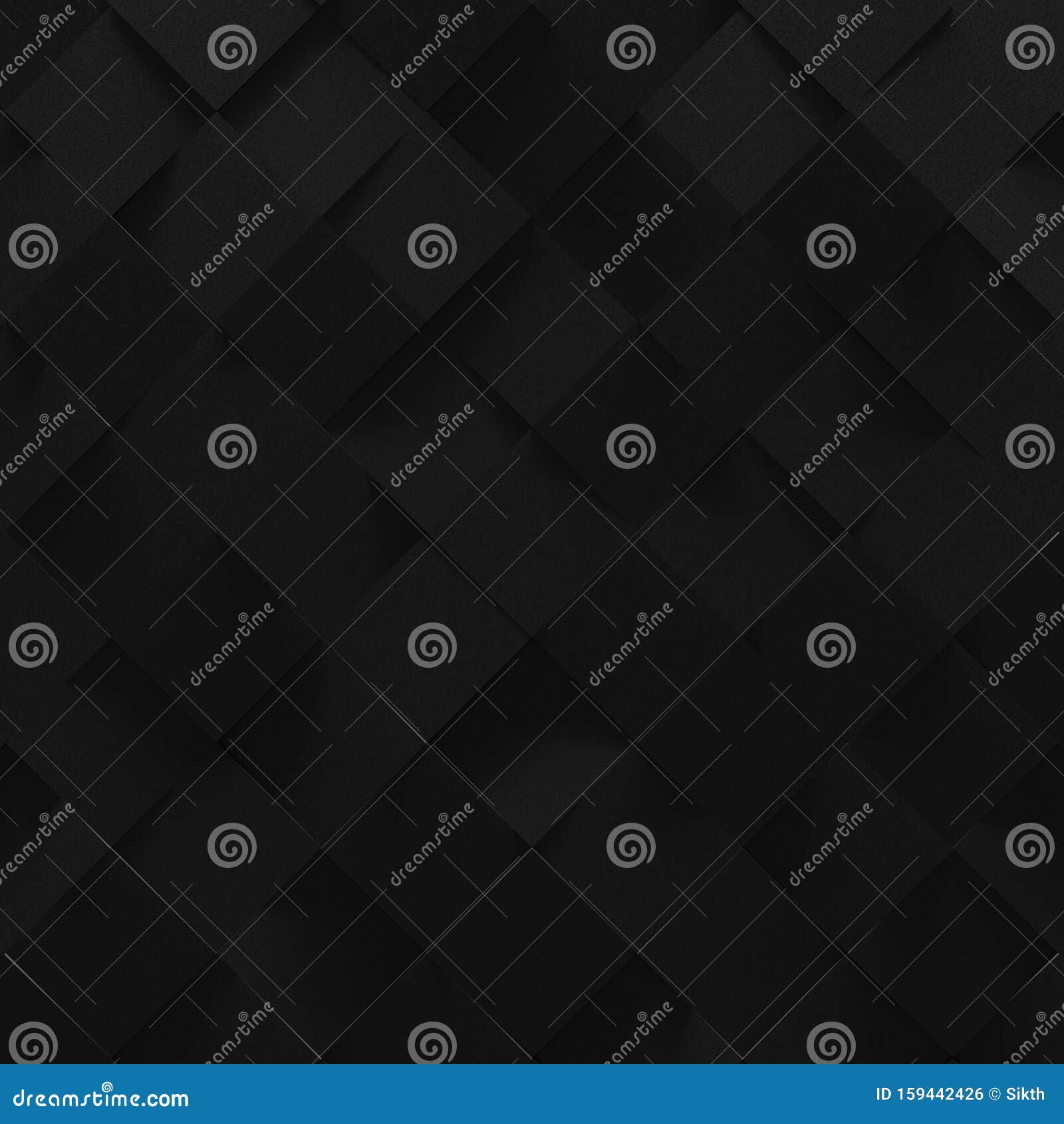 Black Square Tiled Background 3D Illustration Stock Illustration ...