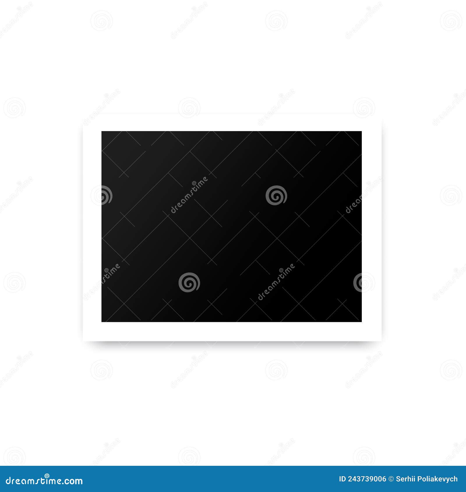 Black Square White Frame in Vintage. Frame Template. Vector ...
