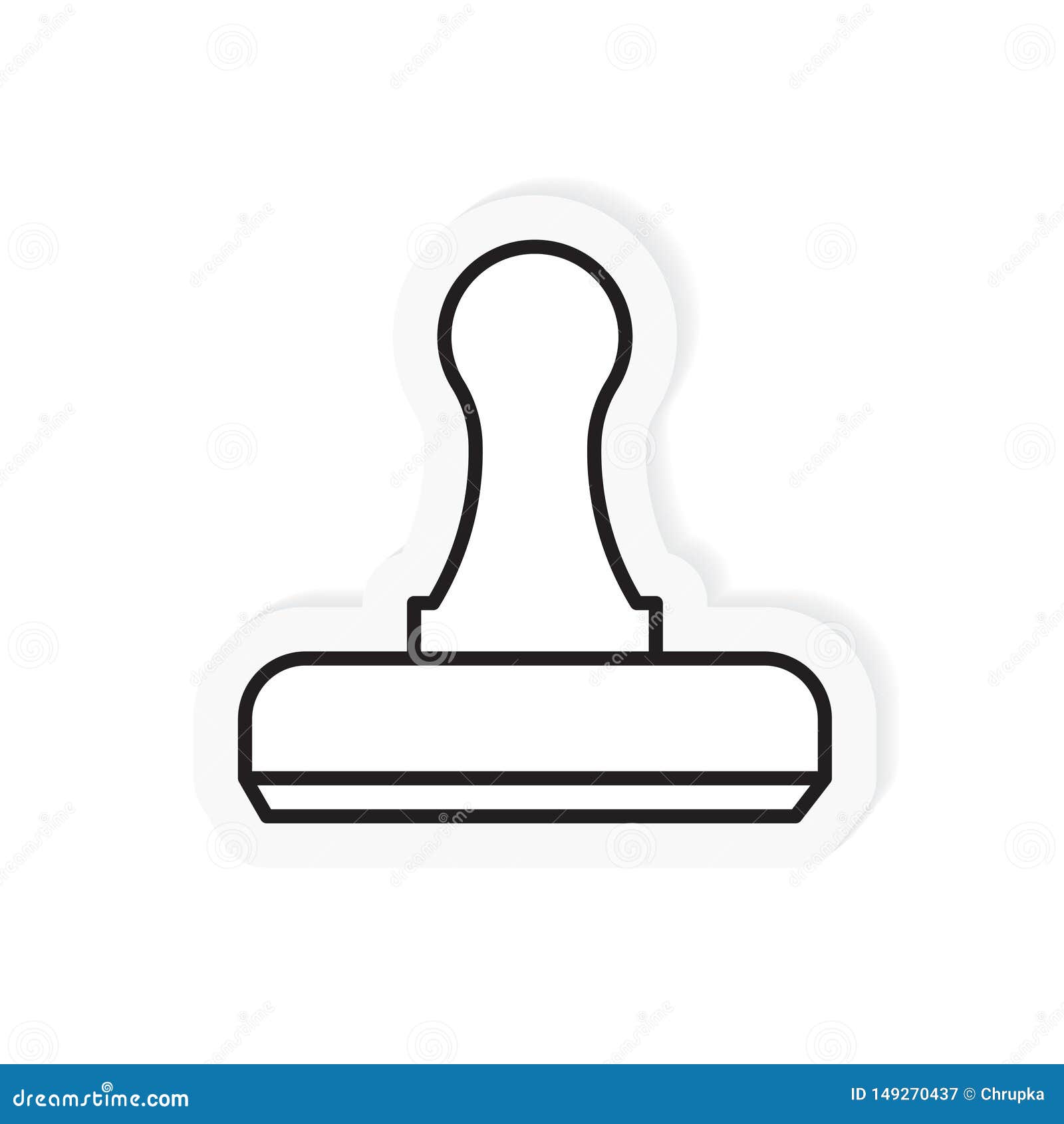 Black stamp icon stock vector. Illustration of approve - 149270437