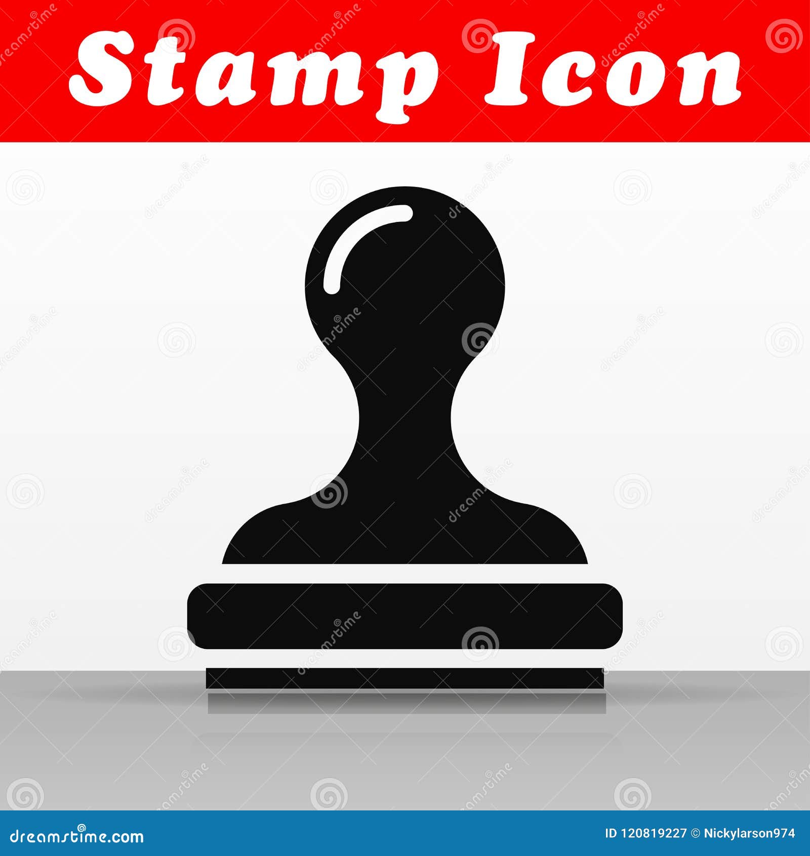 Black Stamp Vector Icon Design Stock Vector - Illustration of seal ...