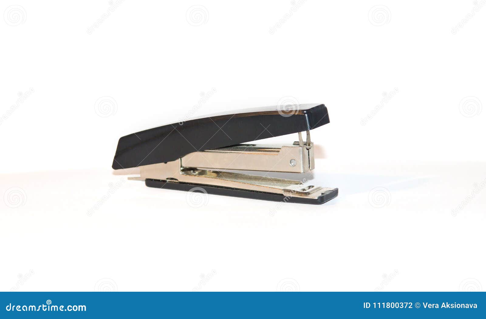 Black Stapler on a White Background Stock Photo - Image of secretary ...