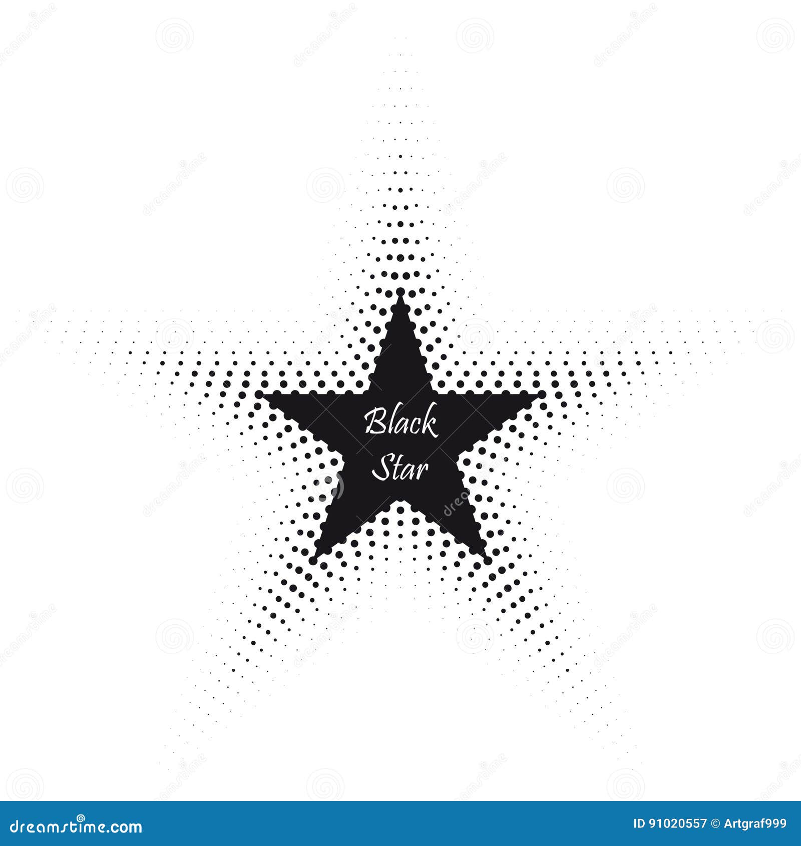 Black star stock vector. Illustration of banner, element - 91020557