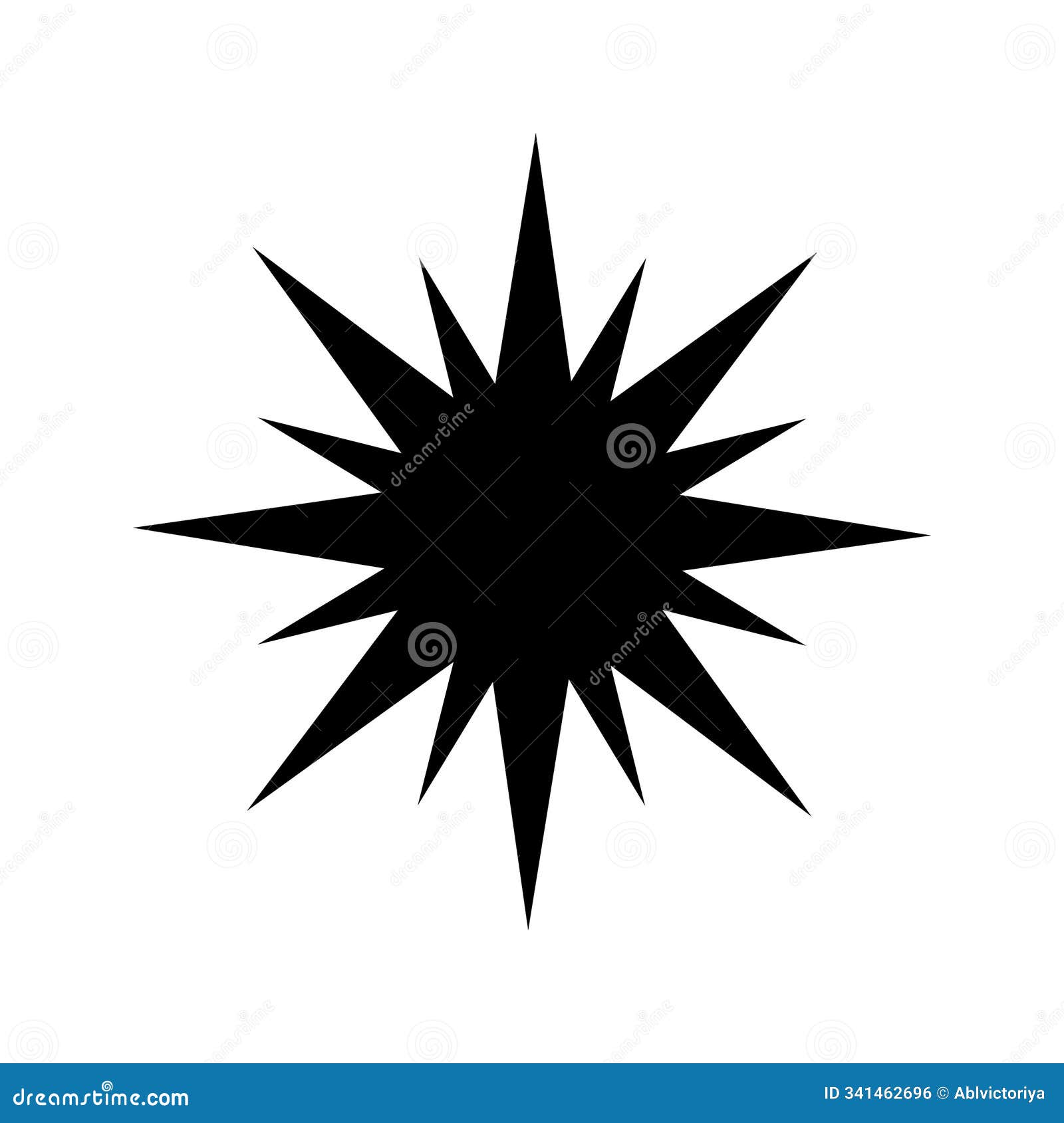 Black Star Icon. Sparkle, Twinkle or Bling Stardust Shape. Flash, Light ...
