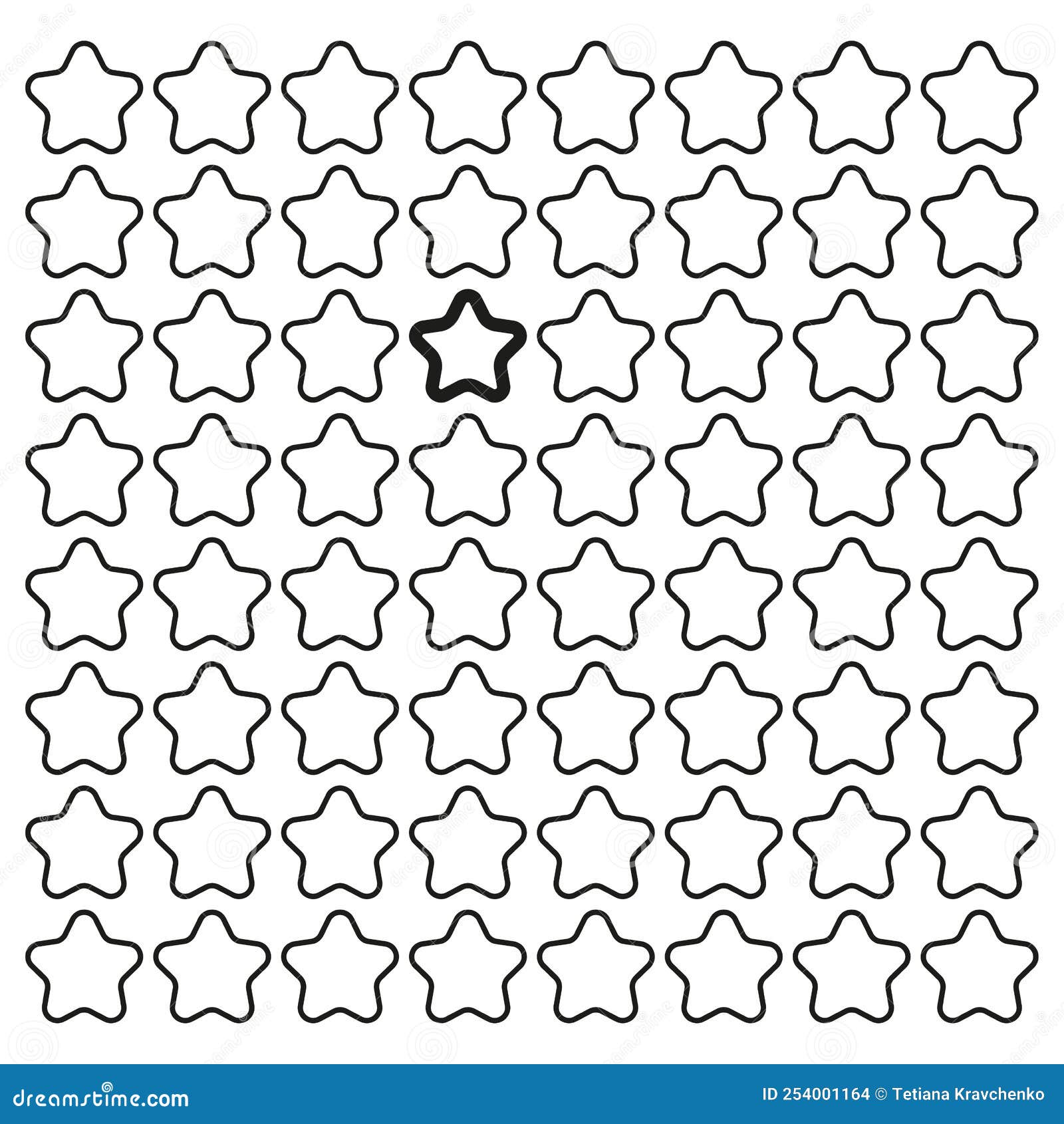 Black Star Pattern. Bright Seamless Pattern. Vector Illustration. Stock ...