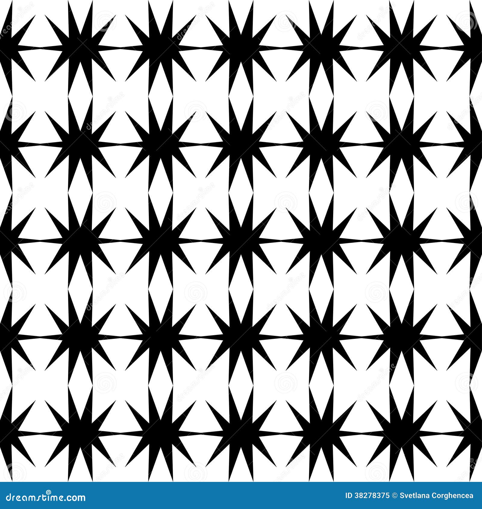 Black Star Pattern Seamless Stock Vector - Illustration of style, black ...