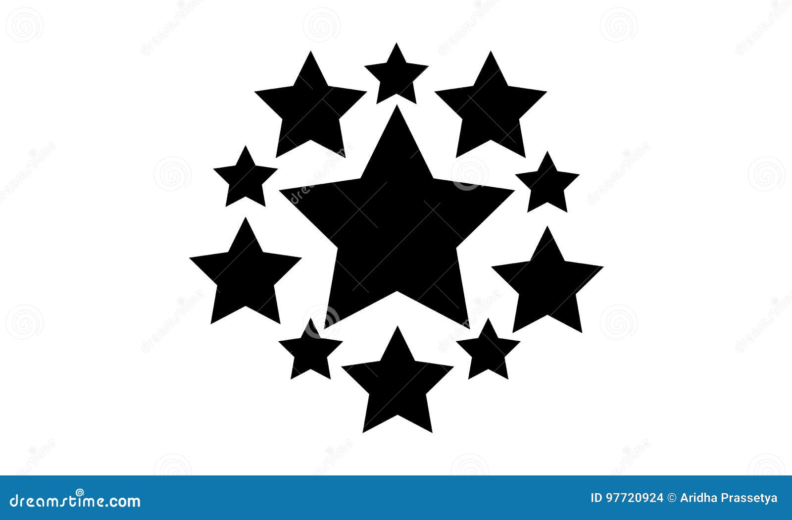 Black Star Style Background Collection Stock Vector - Illustration of ...