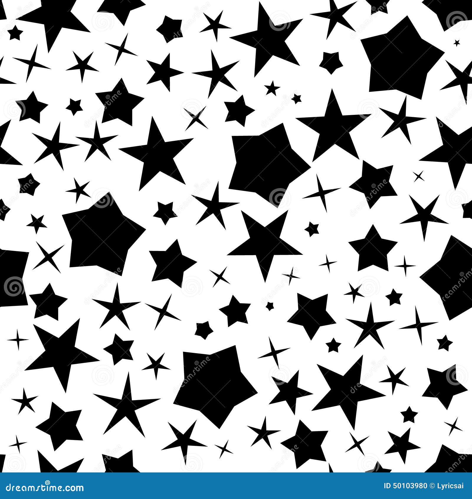 Black stars pattern stock vector. Illustration of frame - 50103980