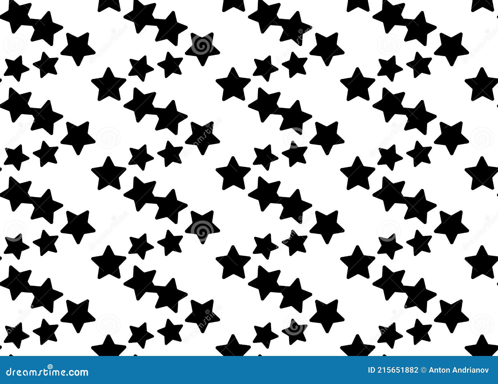 Black Stars on a White Background. Seamless Texture. for Wrapping Paper ...