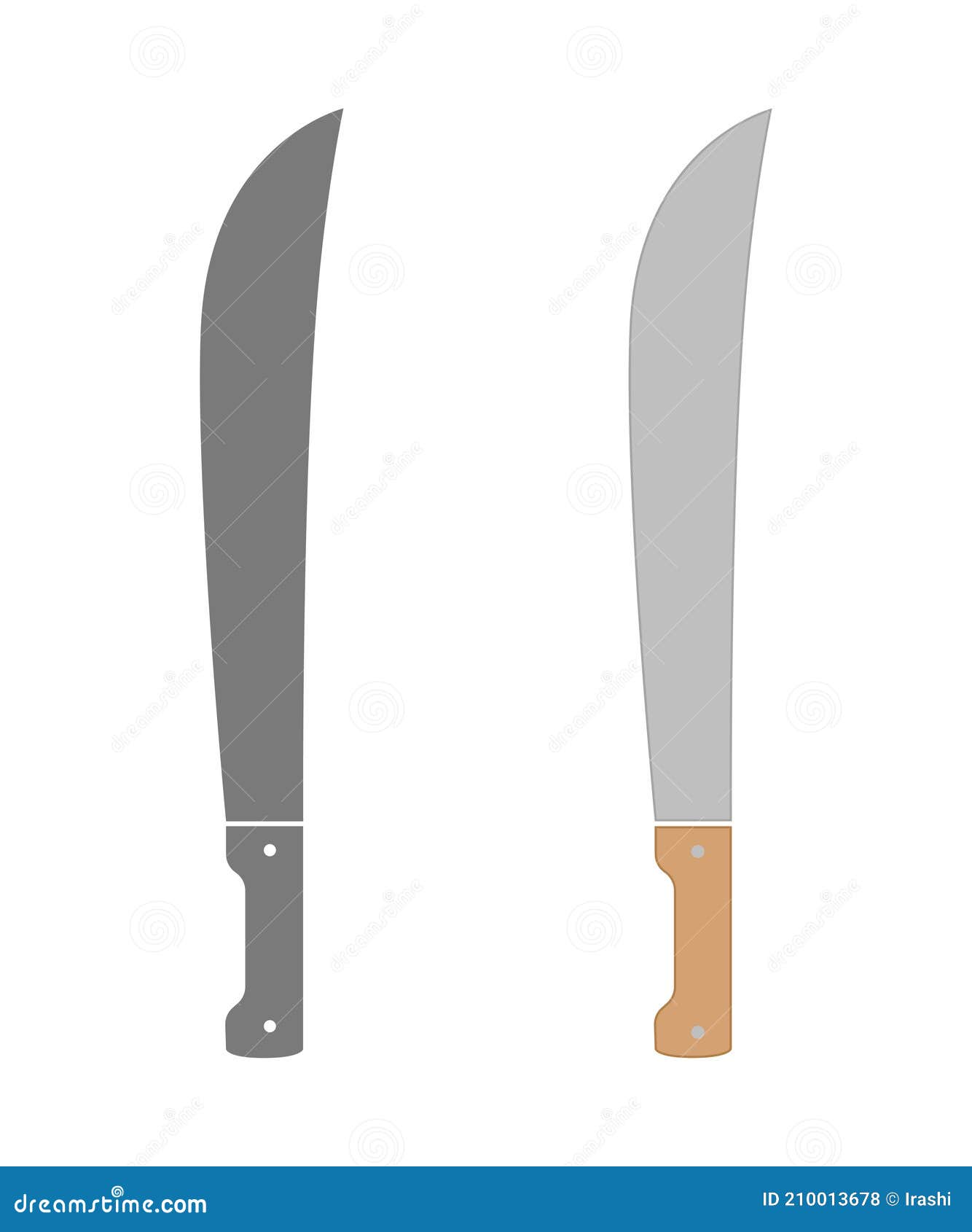 Steel machete icon stock vector. Illustration of single - 210013678