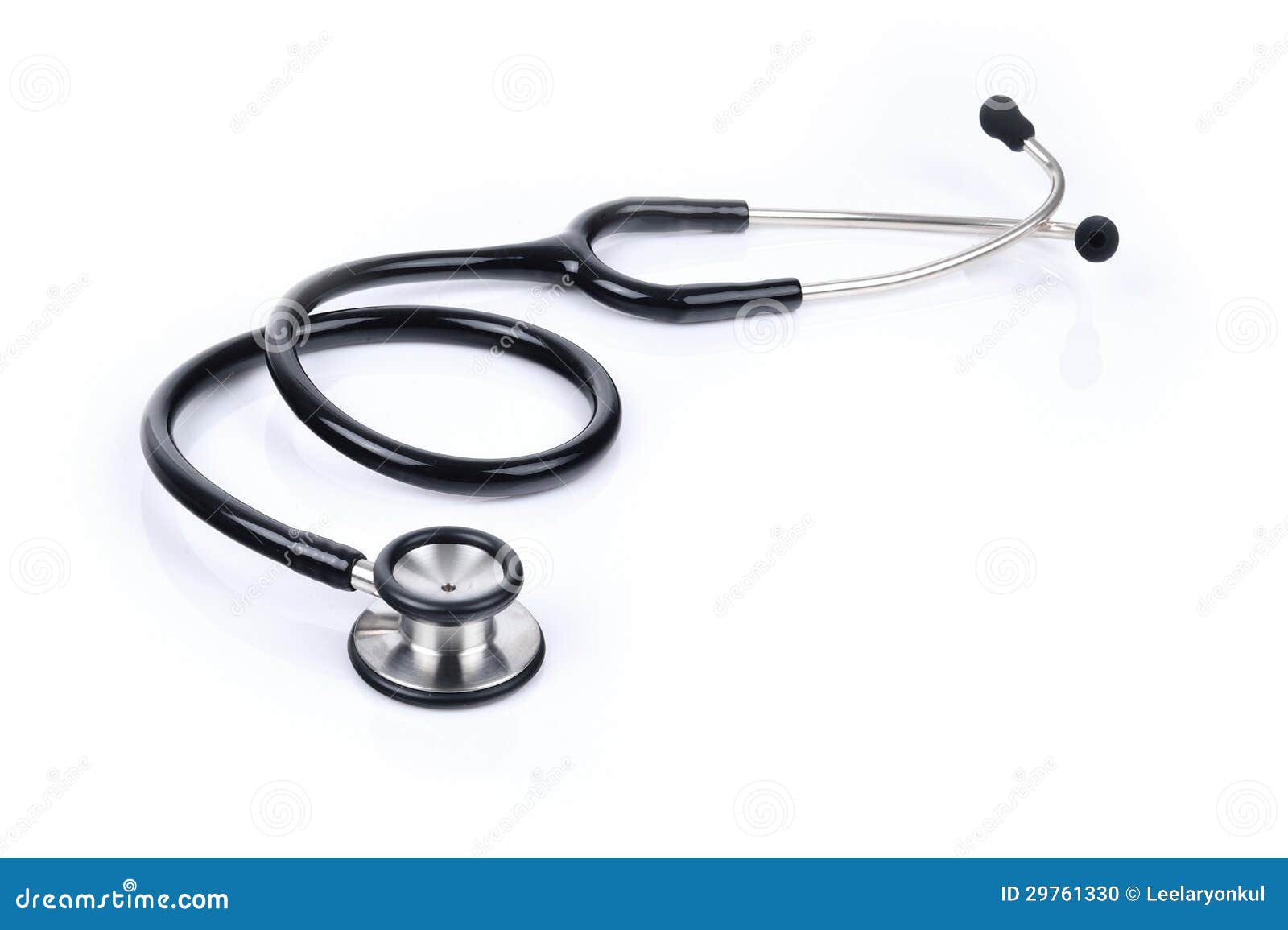 Black stethoscope stock photo. Image of isolated, medical - 29761330