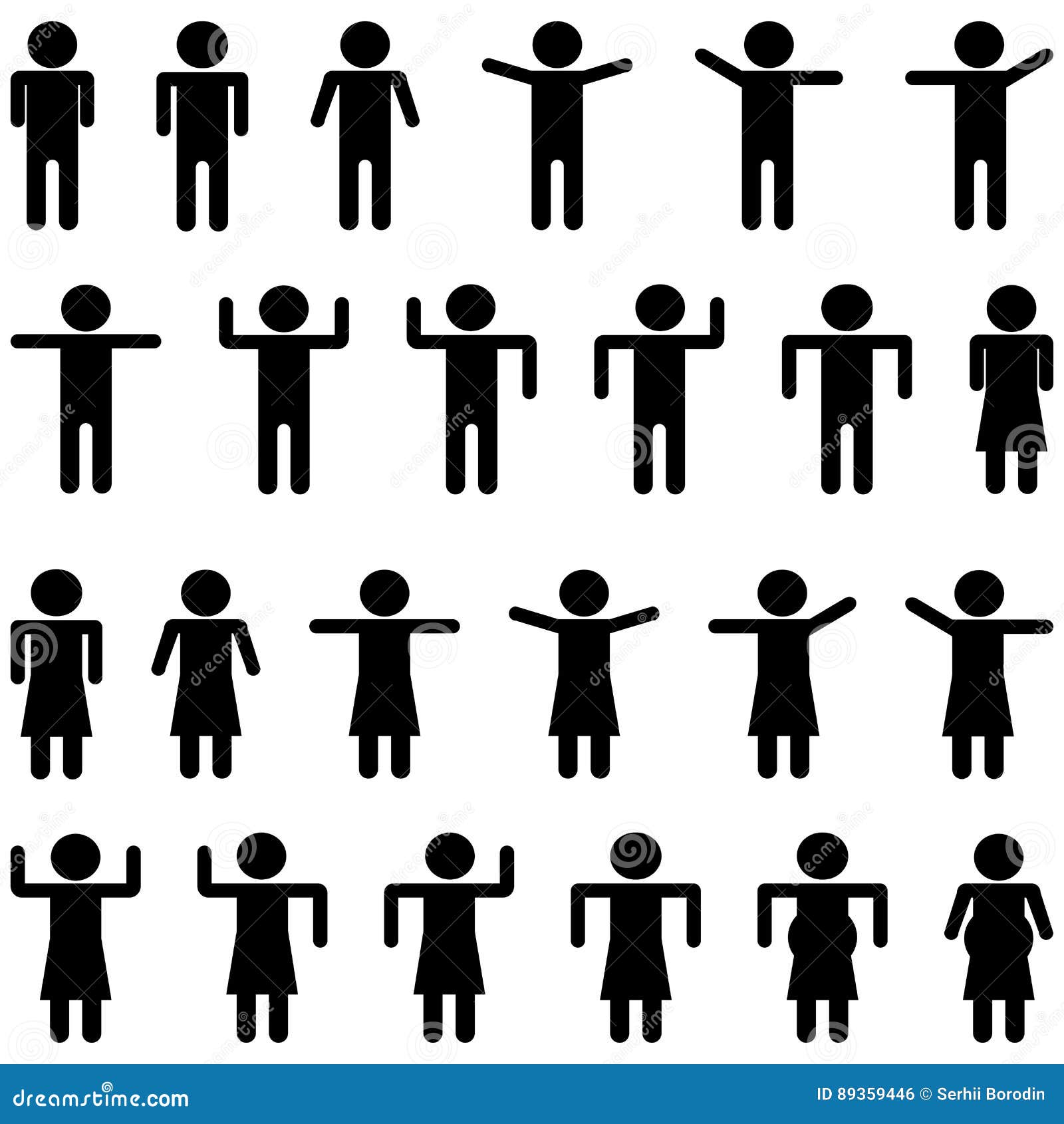 Black Figurines Stock Illustrations – 246 Black Figurines Stock ...