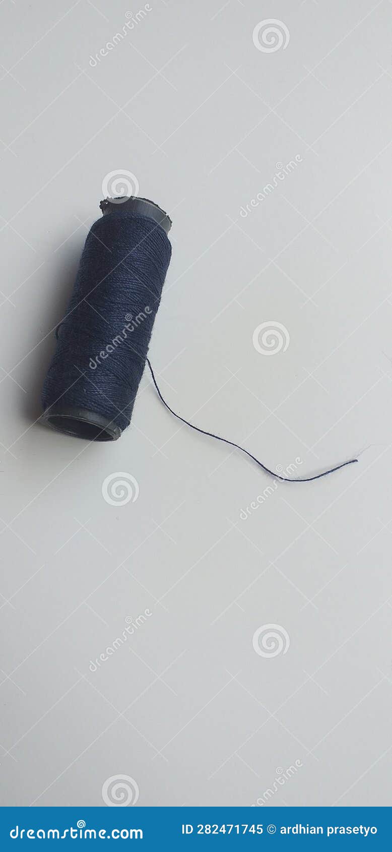 Black Stitching Thread on White Background Stock Image - Image of ...