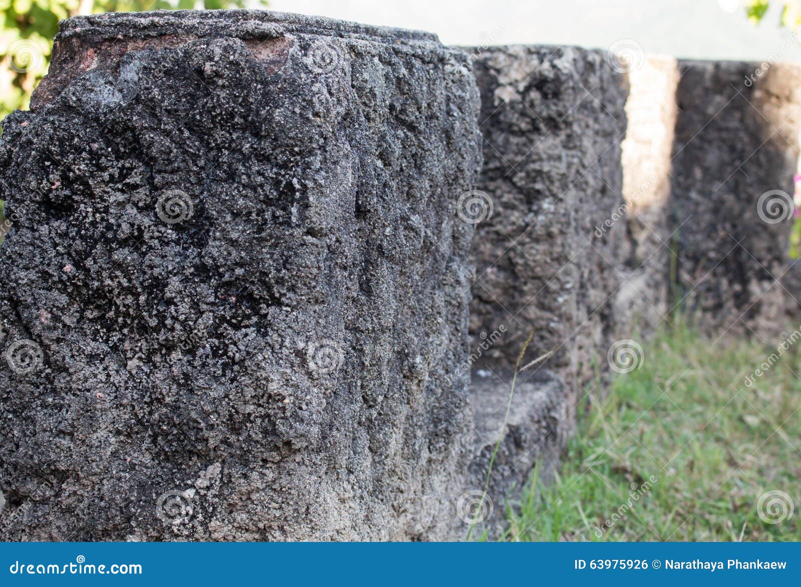Black stone in the garden stock photo. Image of outdoor - 63975926