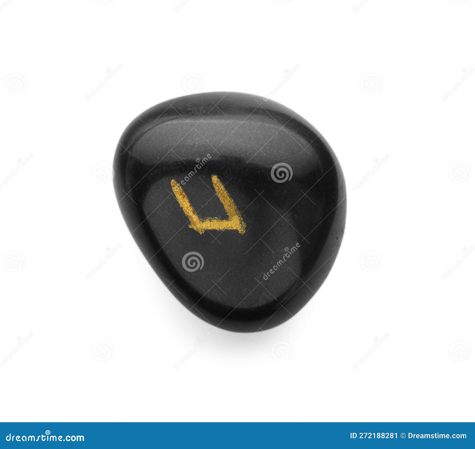 Black Stone Rune Uruz Isolated on White Stock Image - Image of germanic ...