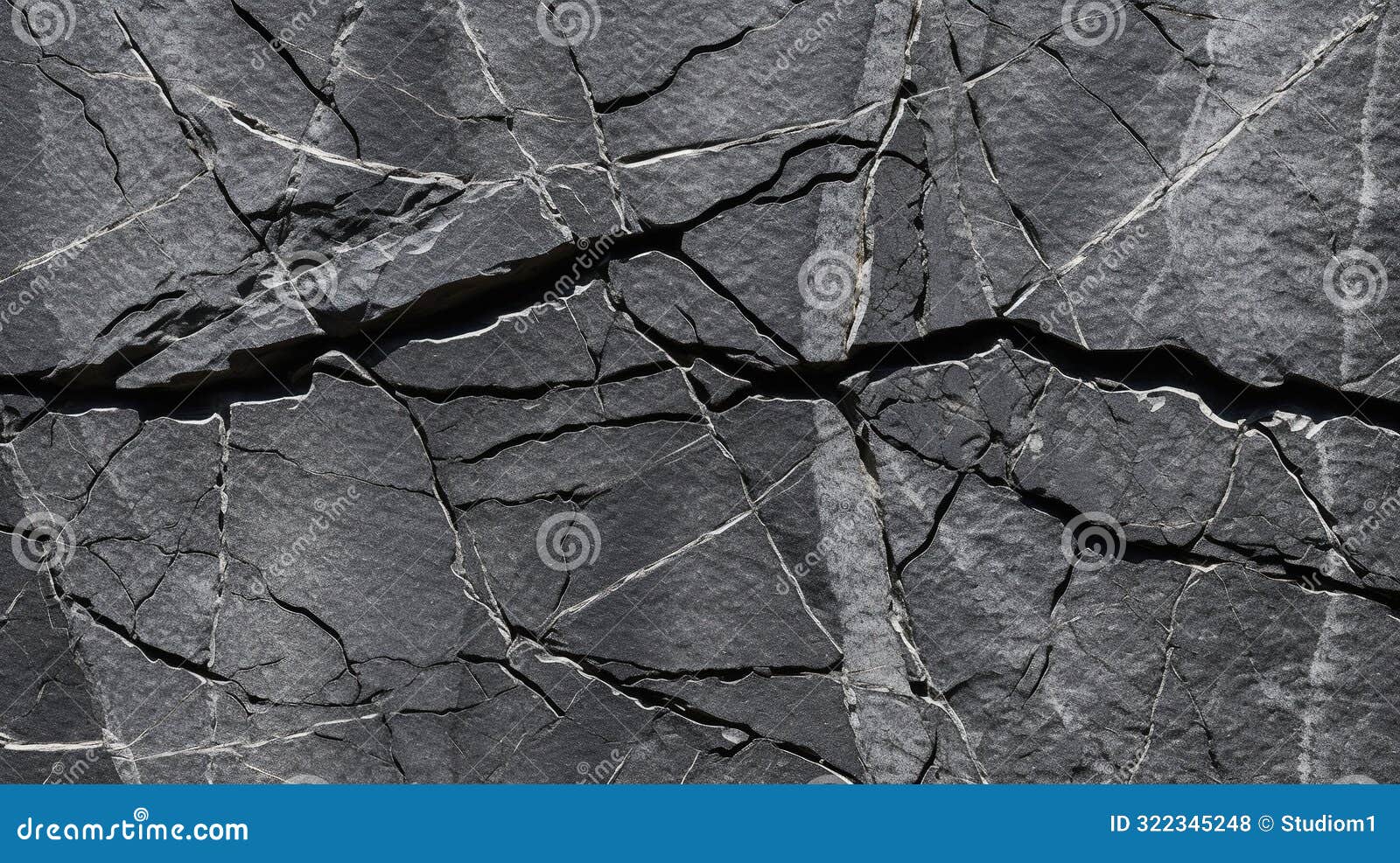 Black Stone Texture with Crushing Surface. Wall Destruction. Mining ...